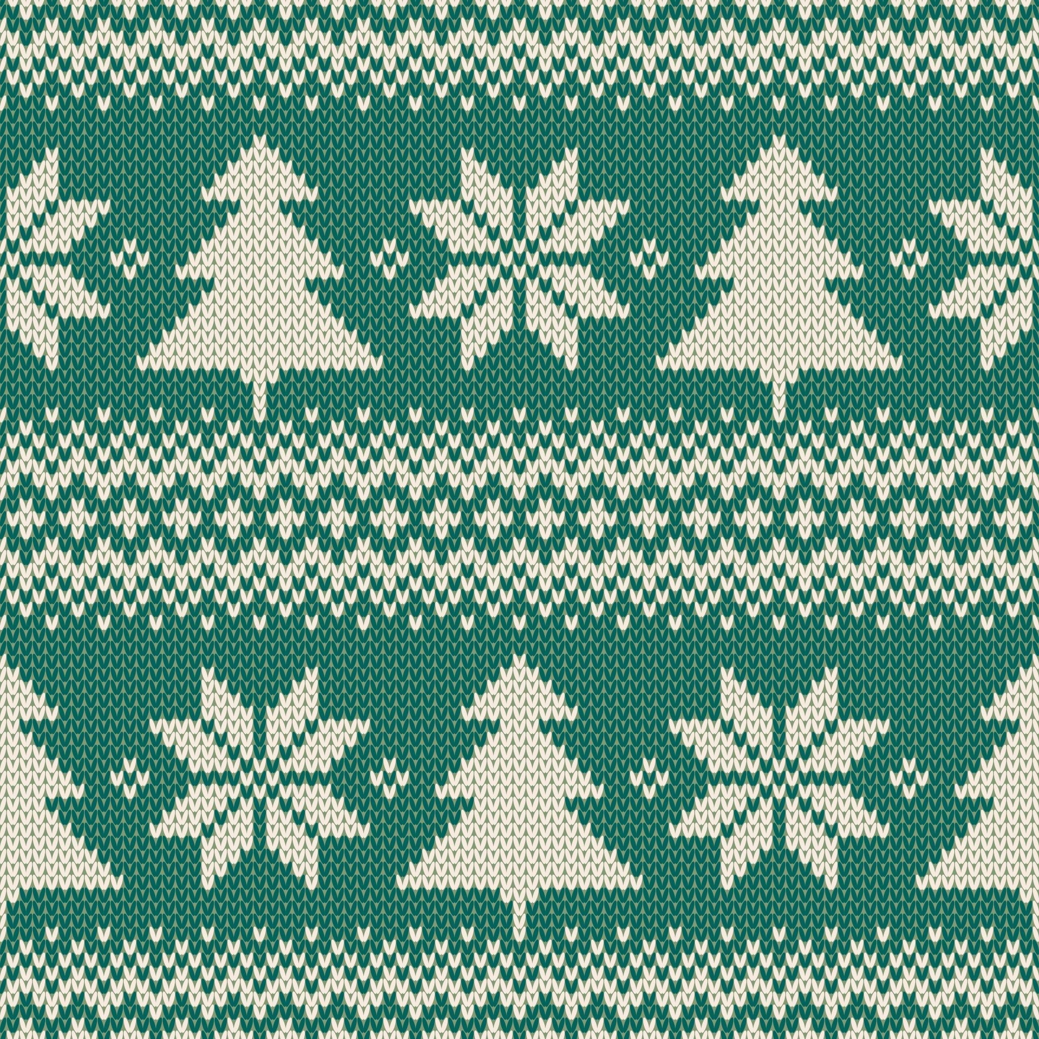 Fair Isle Trees– Sweet Bamboo