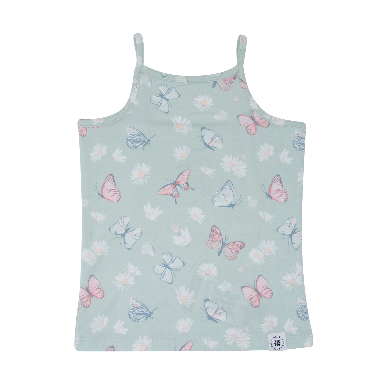 Mint Butterfly Daisy Bamboo Camisole– Sweet Bamboo