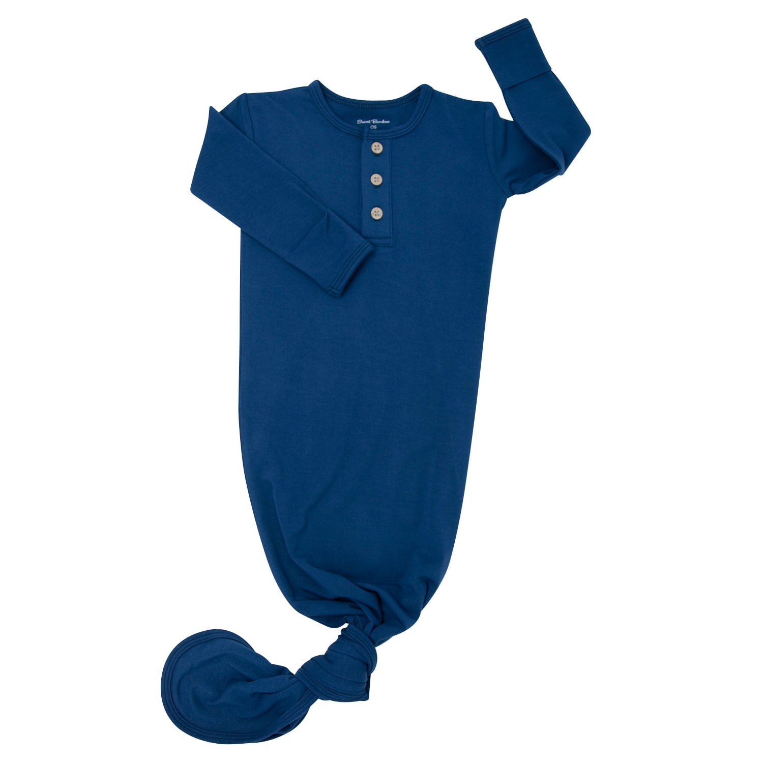 Bamboo Knotted Gown - Deep Navy– Sweet Bamboo